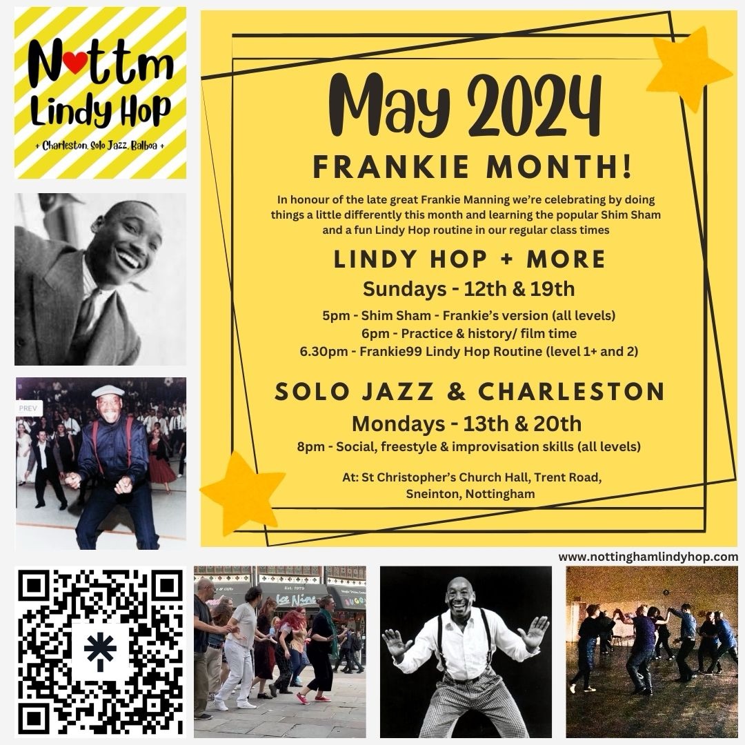 MAY24 – FRANKIE Month, WLHD – Shim Sham + Frankie99 routine + more ...